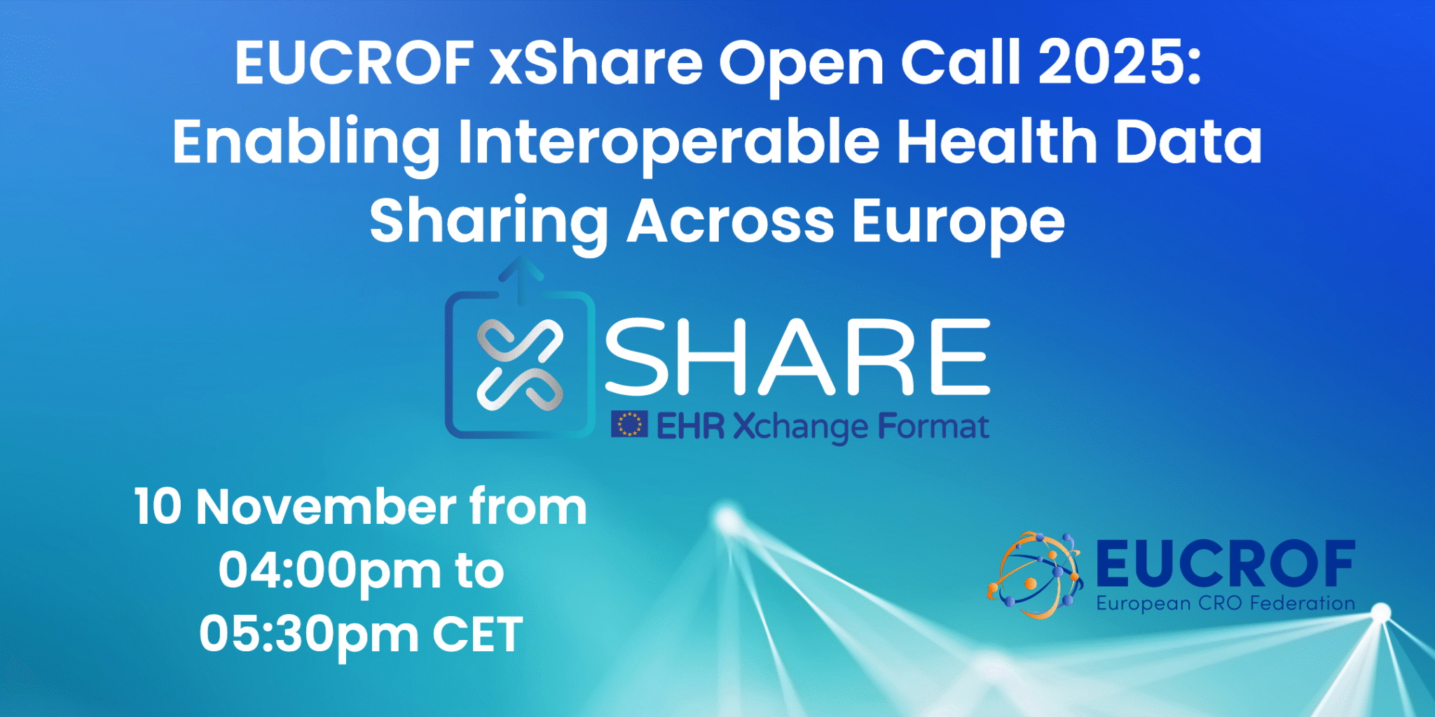 10 November 2025 – Free Webinar – EUCROF xShare Open Call 2025 ...
